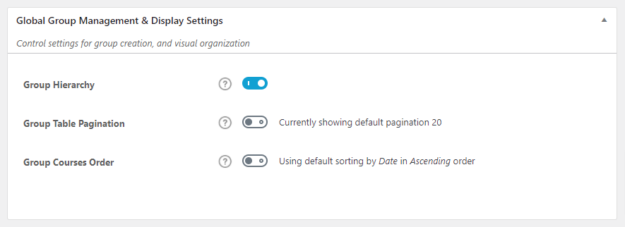 Sub Groups - WisdmLabs Docs