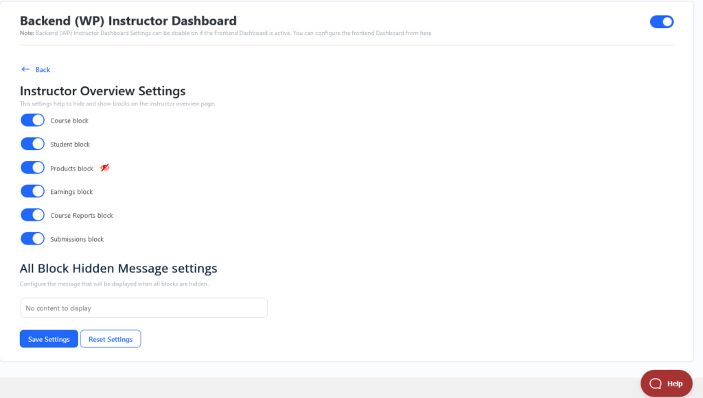 Overview Settingsï Wisdmlabs Docs